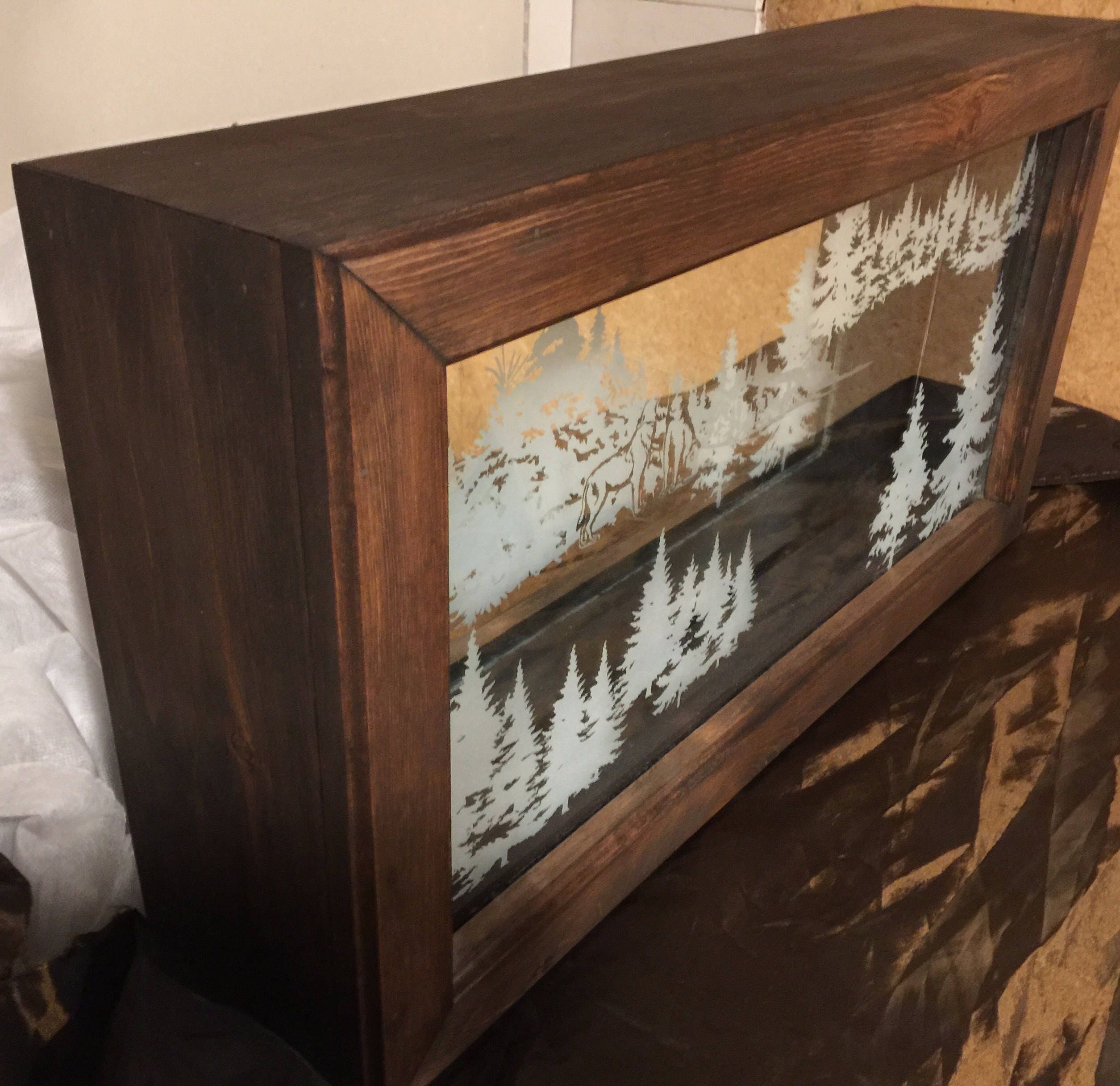 2D Color Changing Remote Controlled LED Lit Mirror and Glass - Etsy