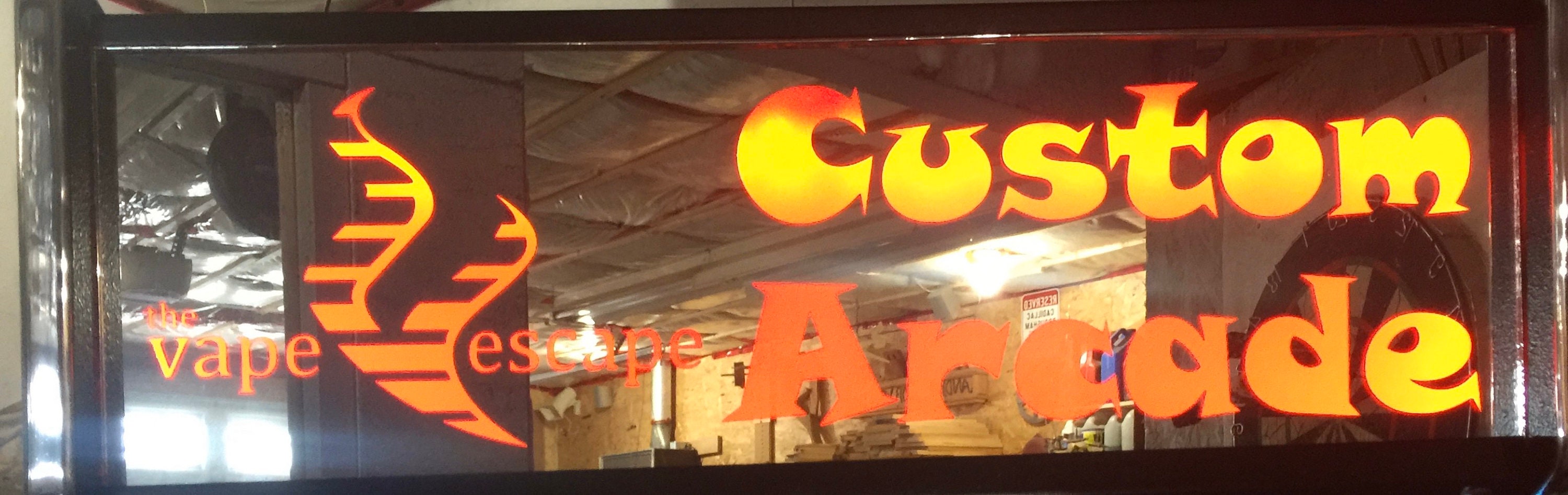 Custom Arcade Marquees Done on an Acrylic Mirror. Made to the - Etsy Canada