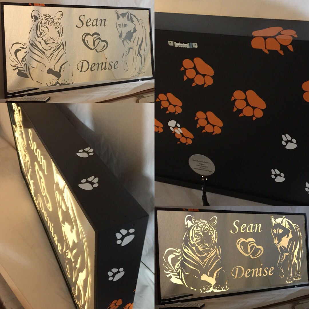 12x24 Tiger & Wolf Remote Controlled Color - Etsy