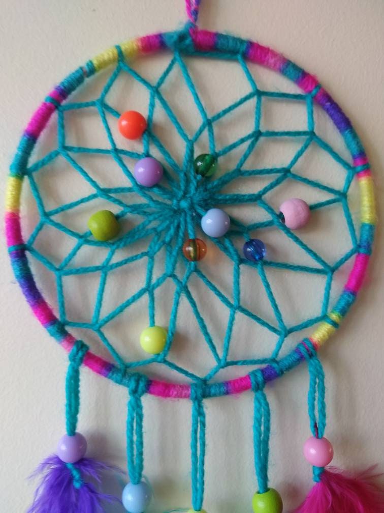 Rainbow Dream Catcher - Etsy
