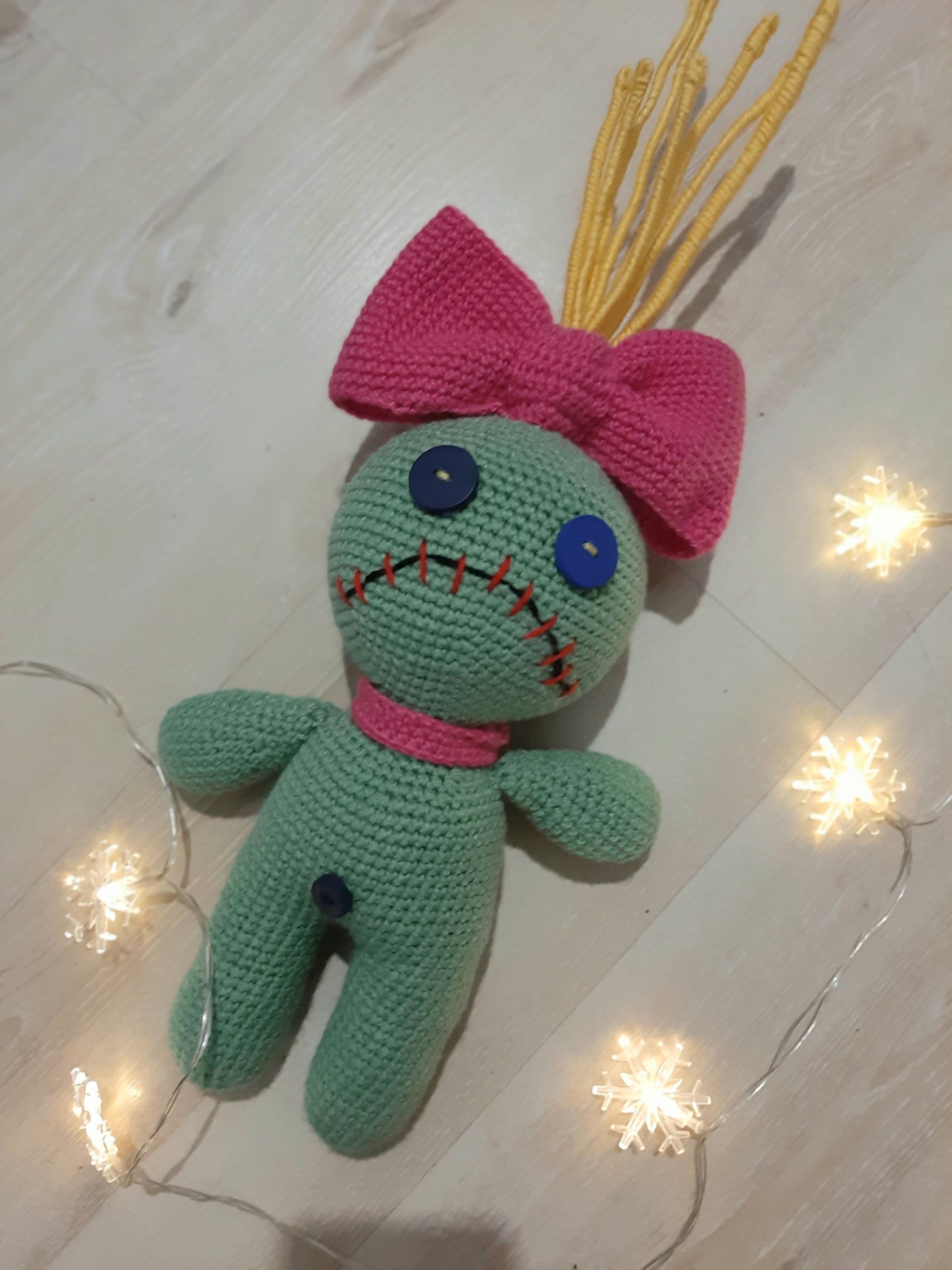 cute voodoo doll made from illustration Lilo and Stitch Crochet Scrump ...