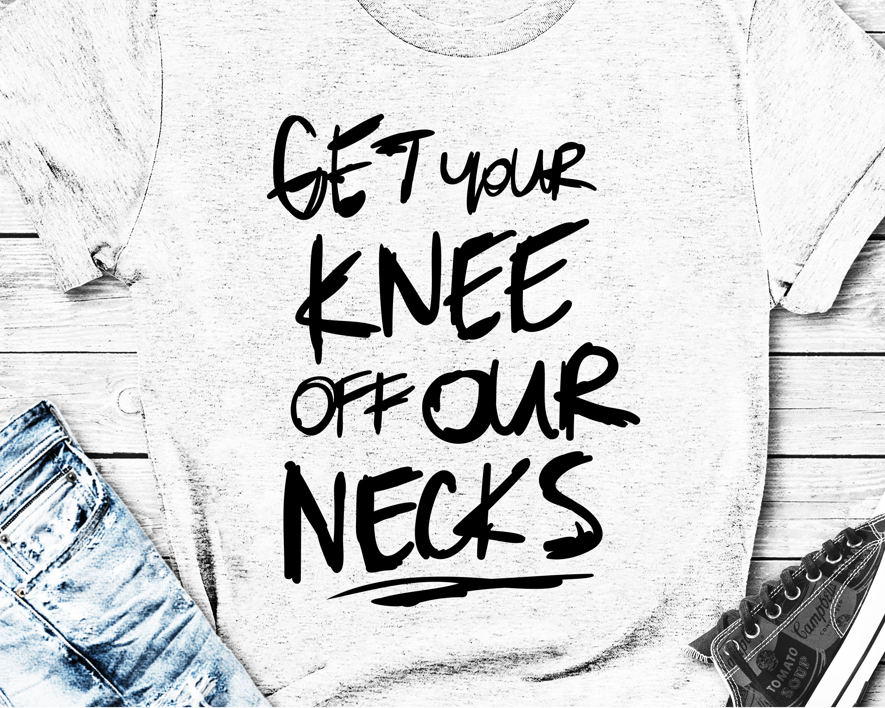 Get your knee off our necks svg file african american dxf | Etsy