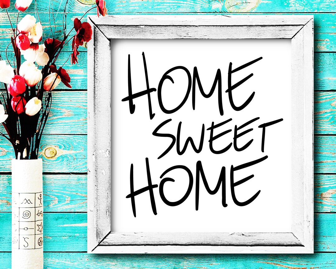 Family Sign Svg, Home Sign Dxf, Livingroom Svg File, Home Sweet Home ...