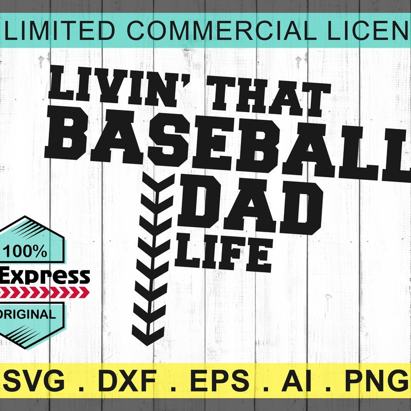Baseball Dad Svg - Etsy