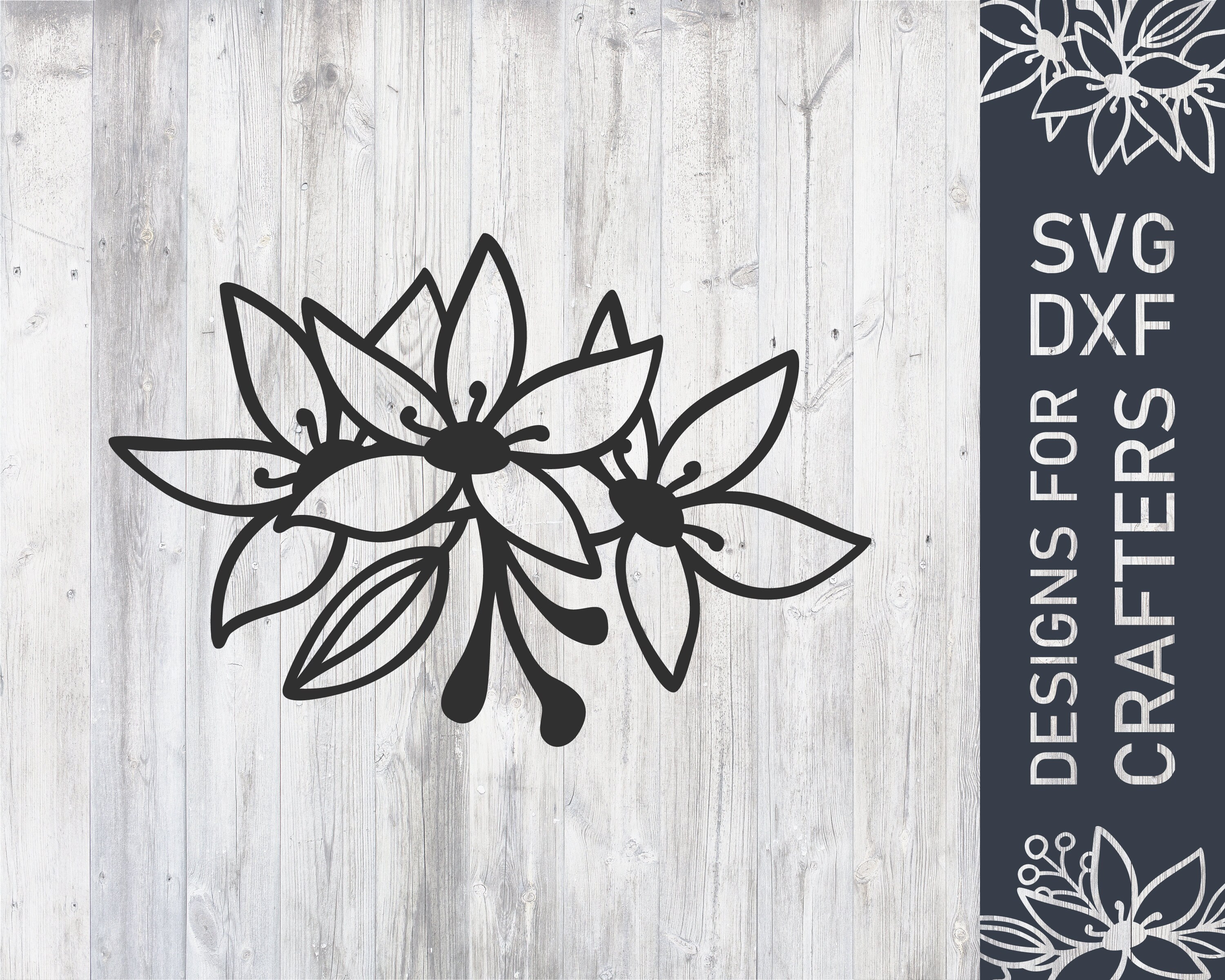 Floral Svg-Datei Blumen Svg Floral Dxf-Datei Blumen Dxf - Etsy Österreich