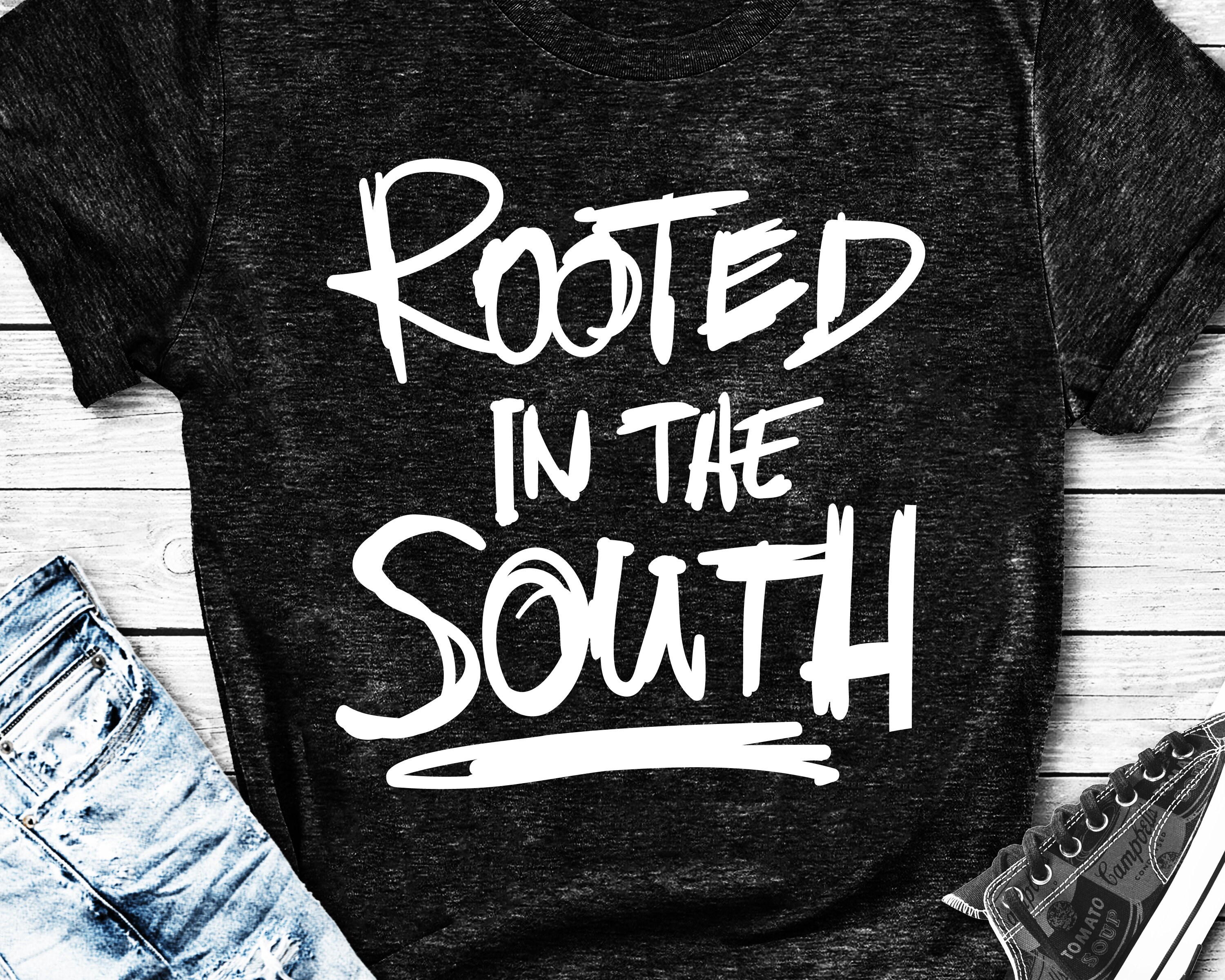 Funny southern saying svg cut file for cricut rooted in the | Etsy
