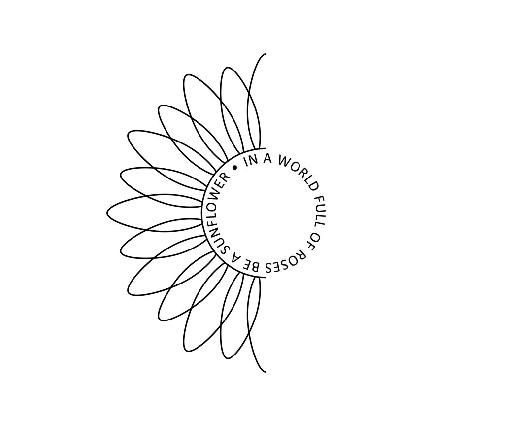 Sunflower Svg Laser Cut File For Cricut Silhouette Glowforge In A