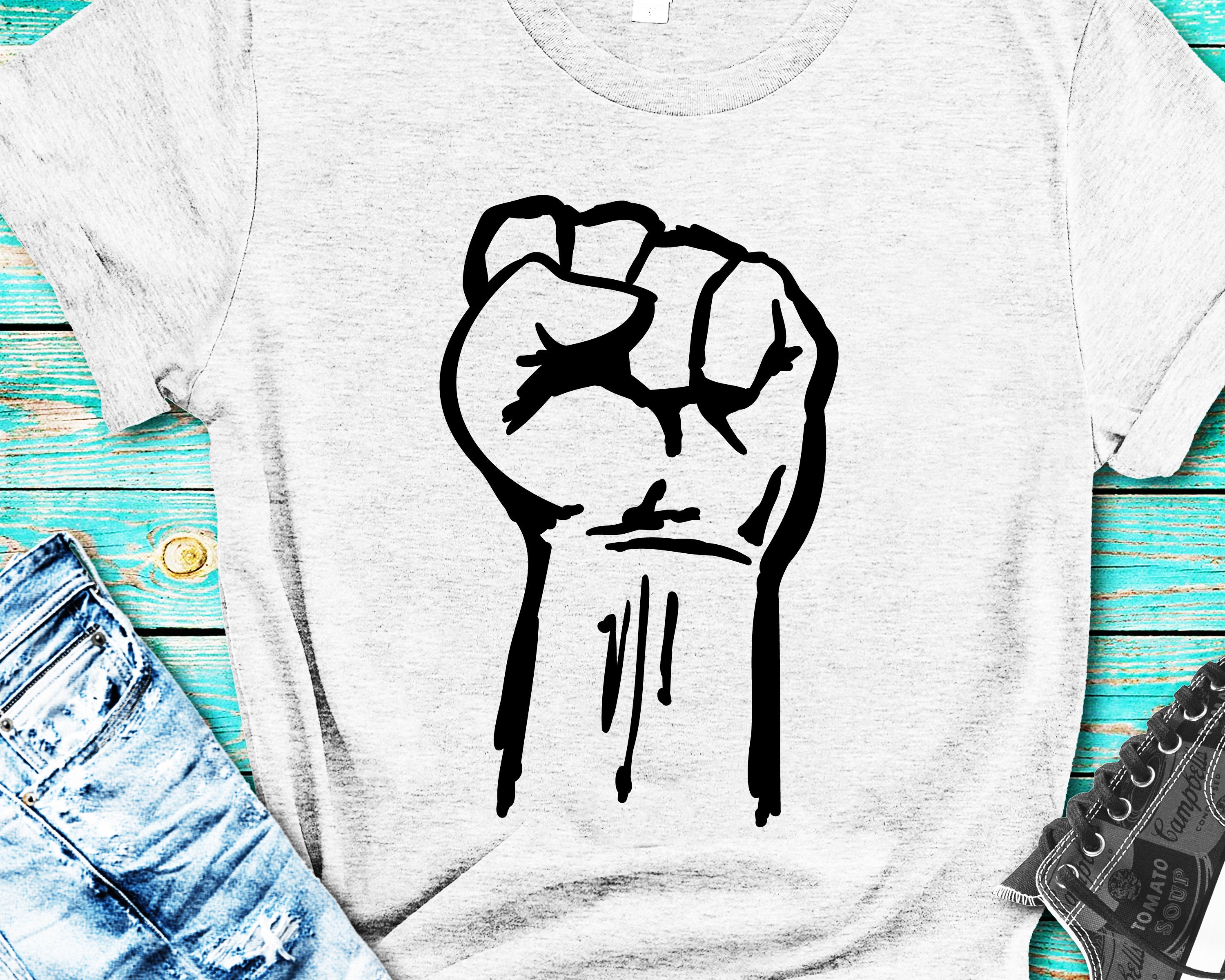 Black Fist Svg File African Svg African American Dxf Black | Etsy