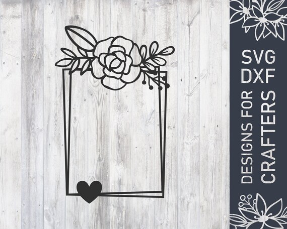 Floral Frame Svg Floral Svg File Floral Dxf File Floral - Etsy