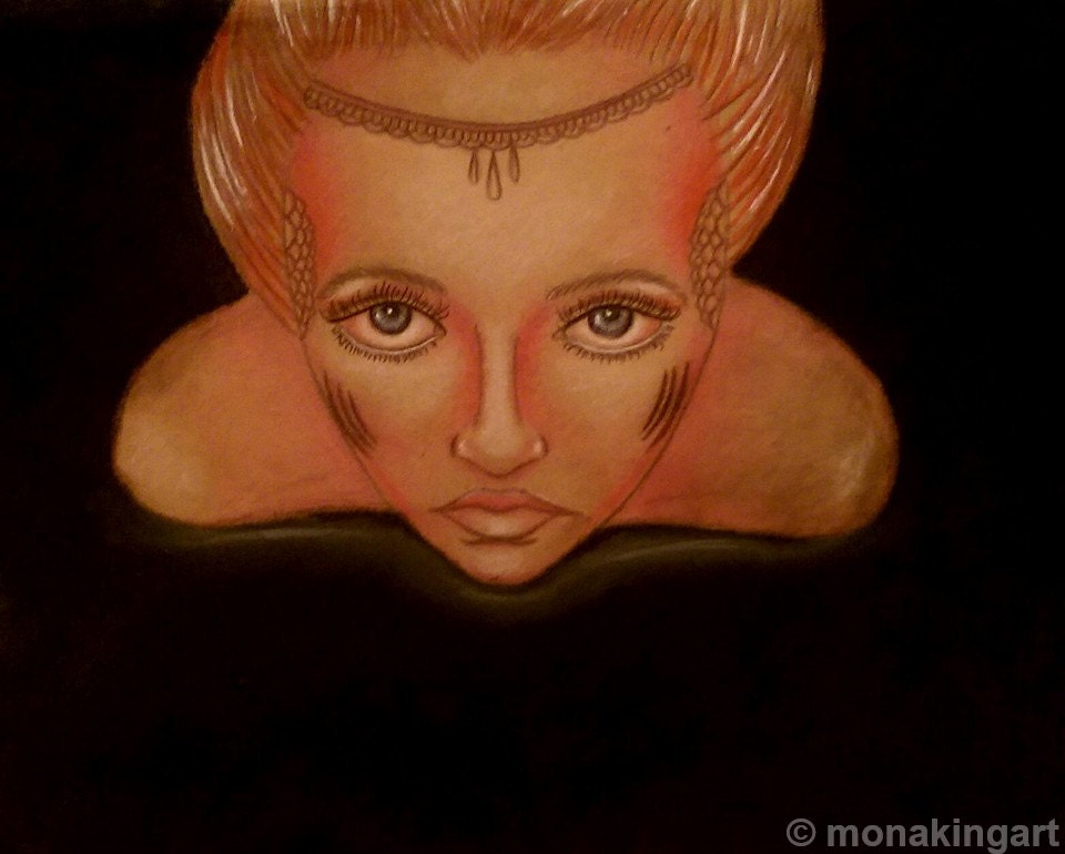 Atargatis | Original Work | Gift | Mixed Media | Feminism | Beauty ...