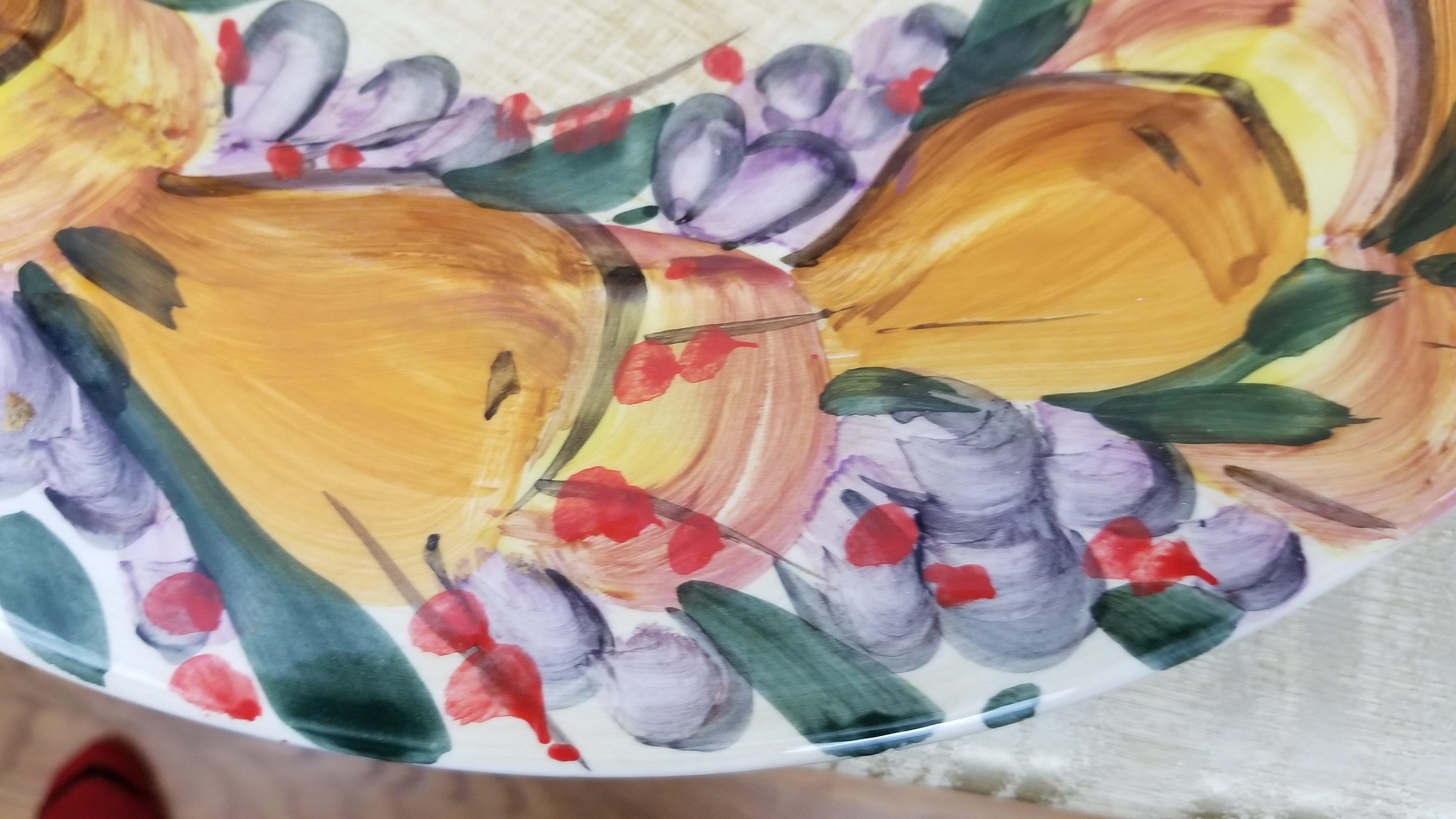 Italian Hand Painted Platter - Etsy