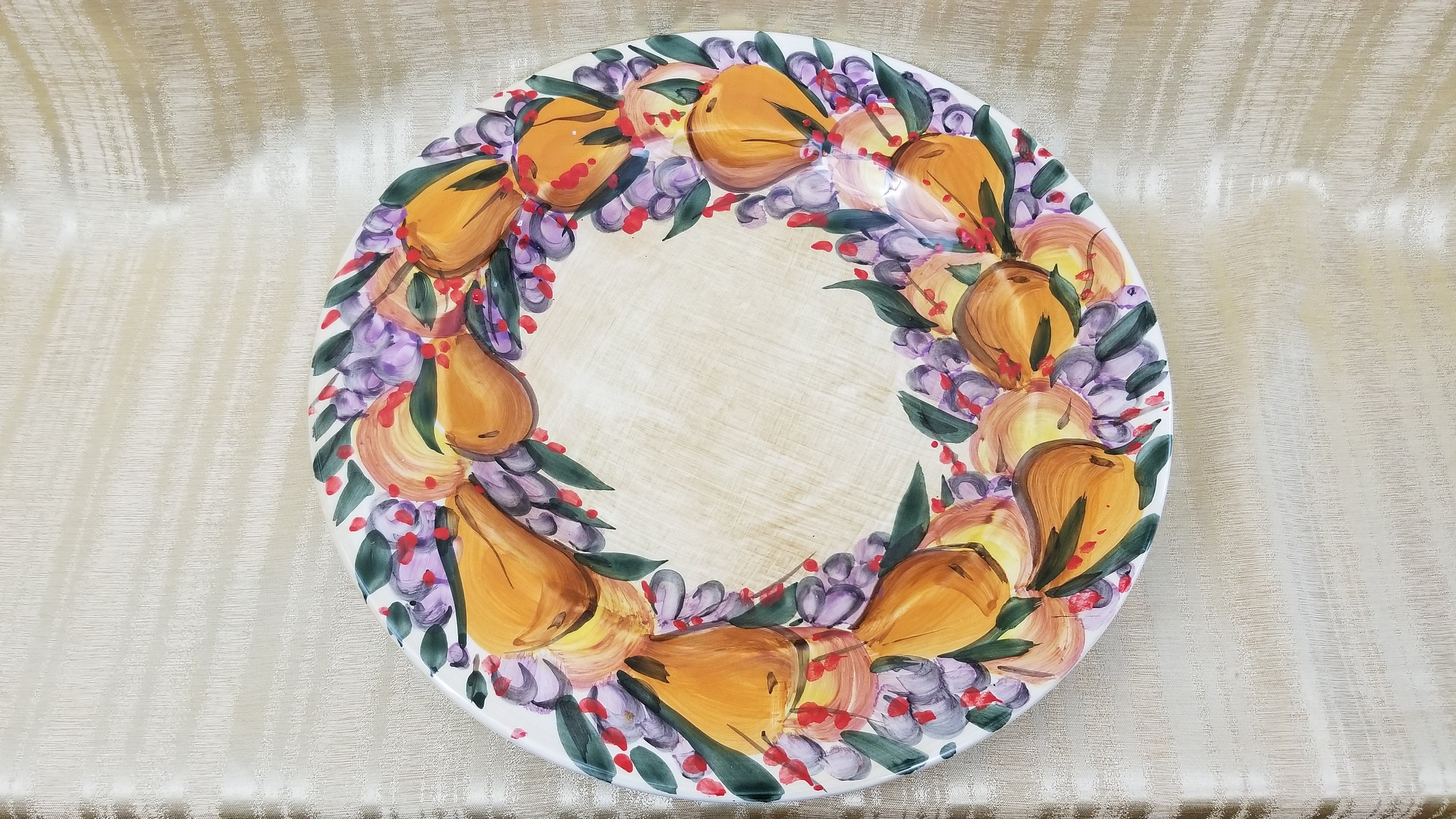 Italian Hand Painted Platter - Etsy