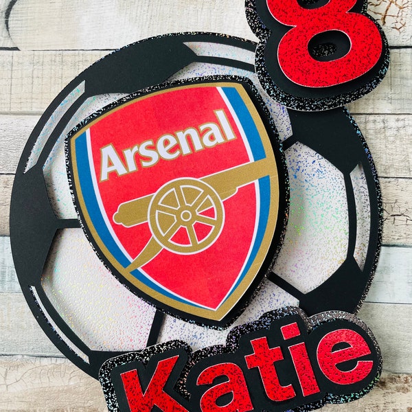 Arsenal Cake Topper - Etsy UK