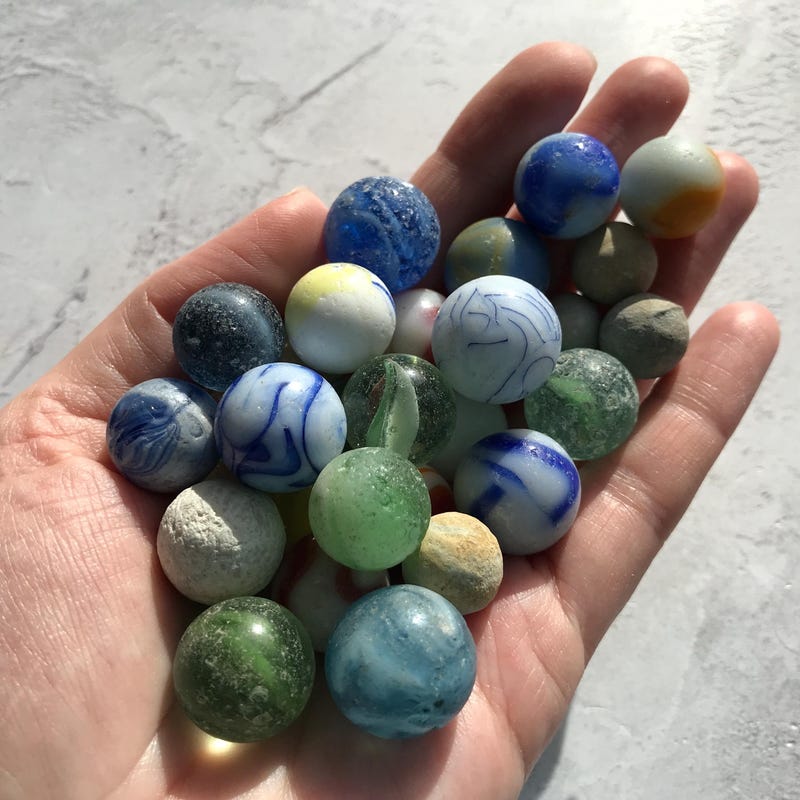 Glass Marbles - Etsy