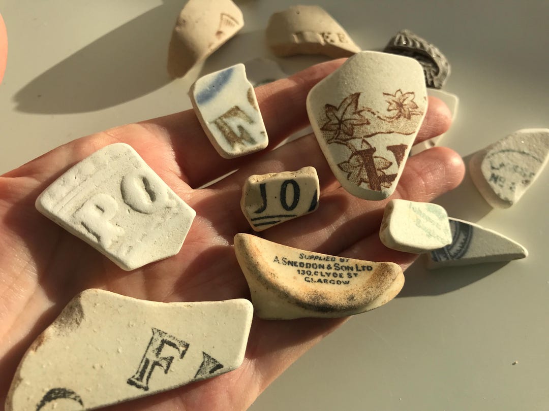 Scottish Sea Pottery With Words and Letters , Makers Marks Collectors ...