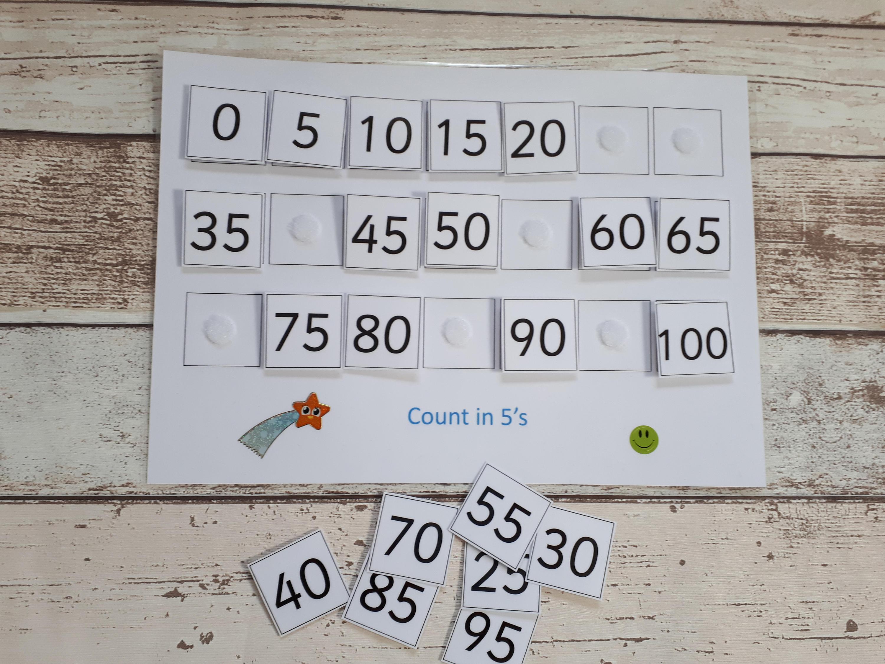 Count in 5's Numeracy Activity for Children Learn 5 Times - Etsy UK
