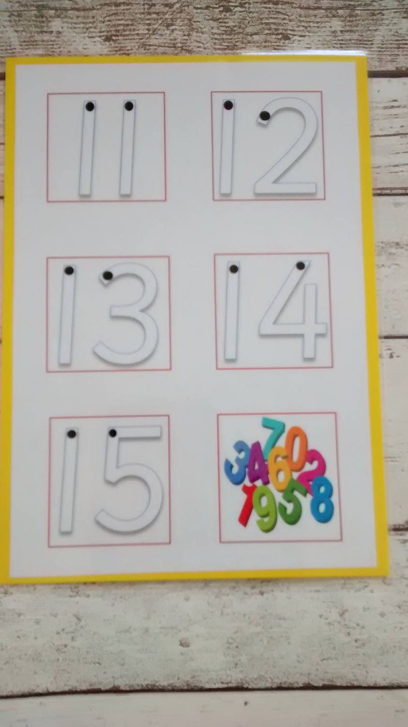Learn to Write Number Boards Handwriting Practice Number - Etsy