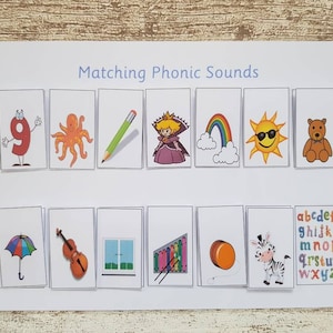 Phonics Game, Matching Phonics, EYFS, Match Picture to Sound ...