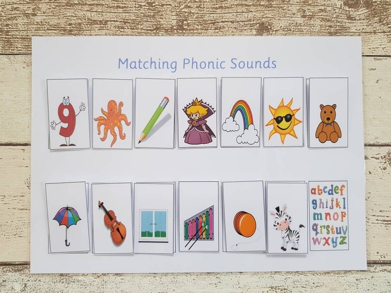 Phonics Game Matching Phonics EYFS Match Picture to Sound | Etsy