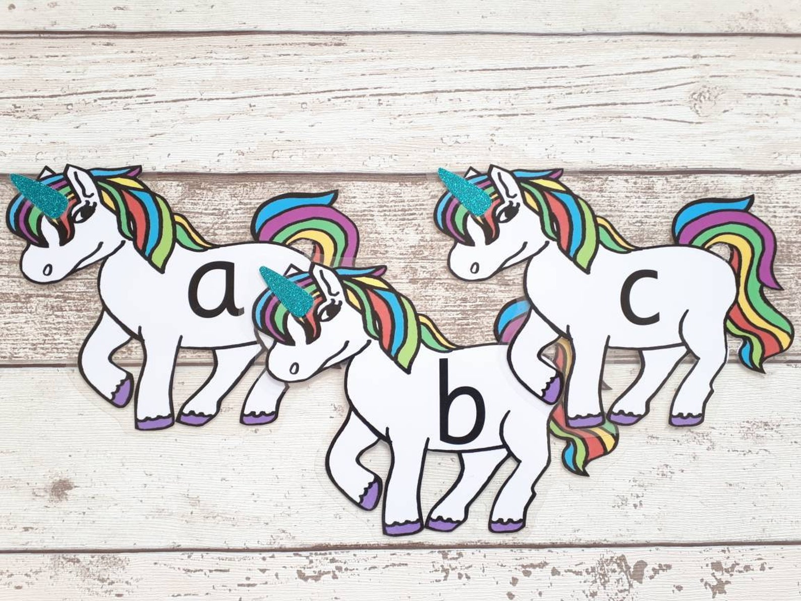 Unicorn Alphabet Line Unicorn Wall Display Phonics Display - Etsy UK