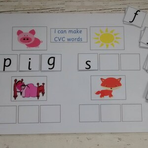 Phonics Teaching Resource Cvc Words Early Years Activity - Etsy