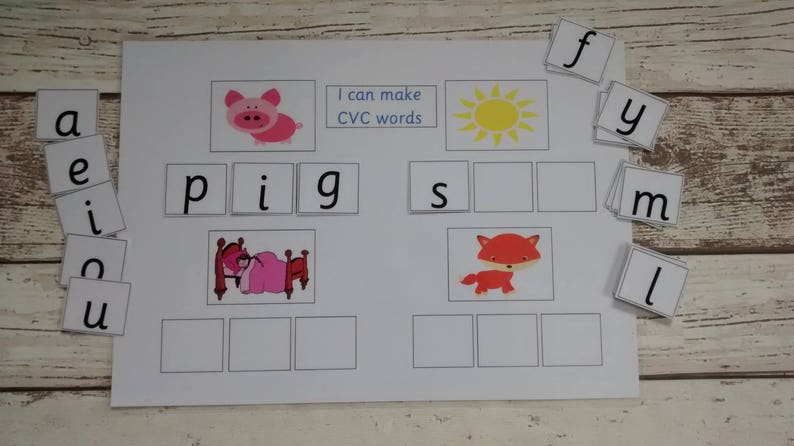 Phonics Teaching Resource Cvc Words Early Years Activity - Etsy