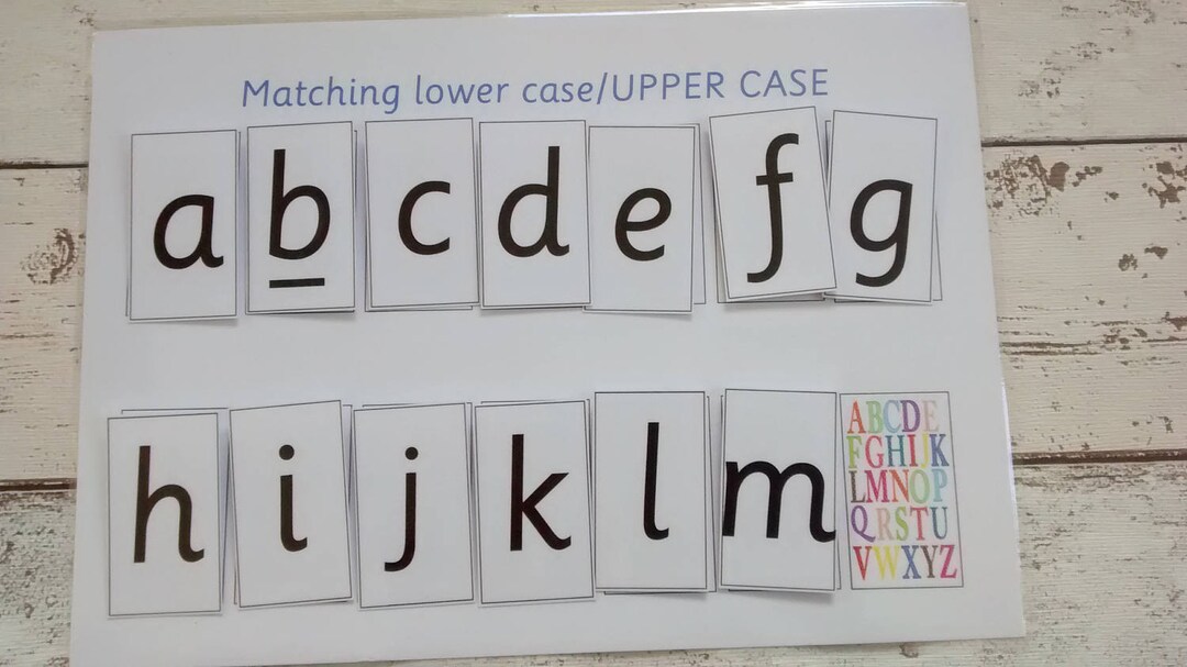 Lower Case Upper Case Matching Activity Teach Alphabet Lower - Etsy