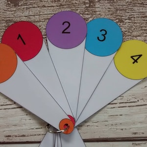 Number Fan for Children, Identify 0-20, Numeracy Aid, Teaching Resource ...