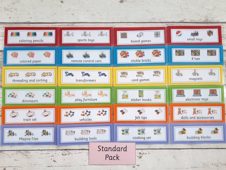 Toy Box Labels Labels for the Playroom Montessori Classroom - Etsy