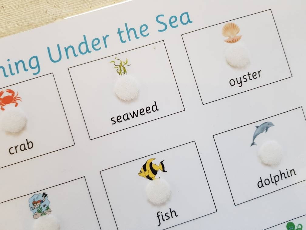 Under the Sea Matching Game Matching Activity Game for | Etsy