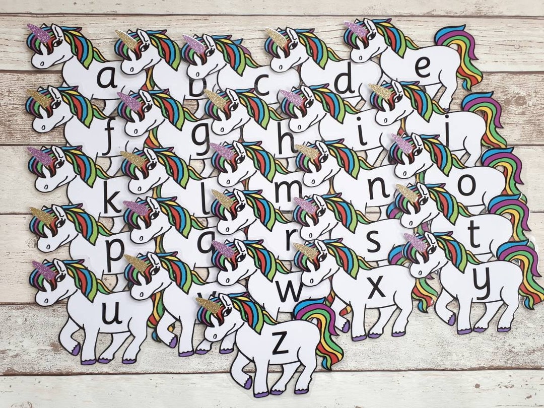 Unicorn Alphabet Line, Unicorn Wall Display, Phonics Display, Classroom ...