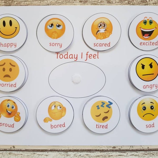Feelings Chart - Etsy