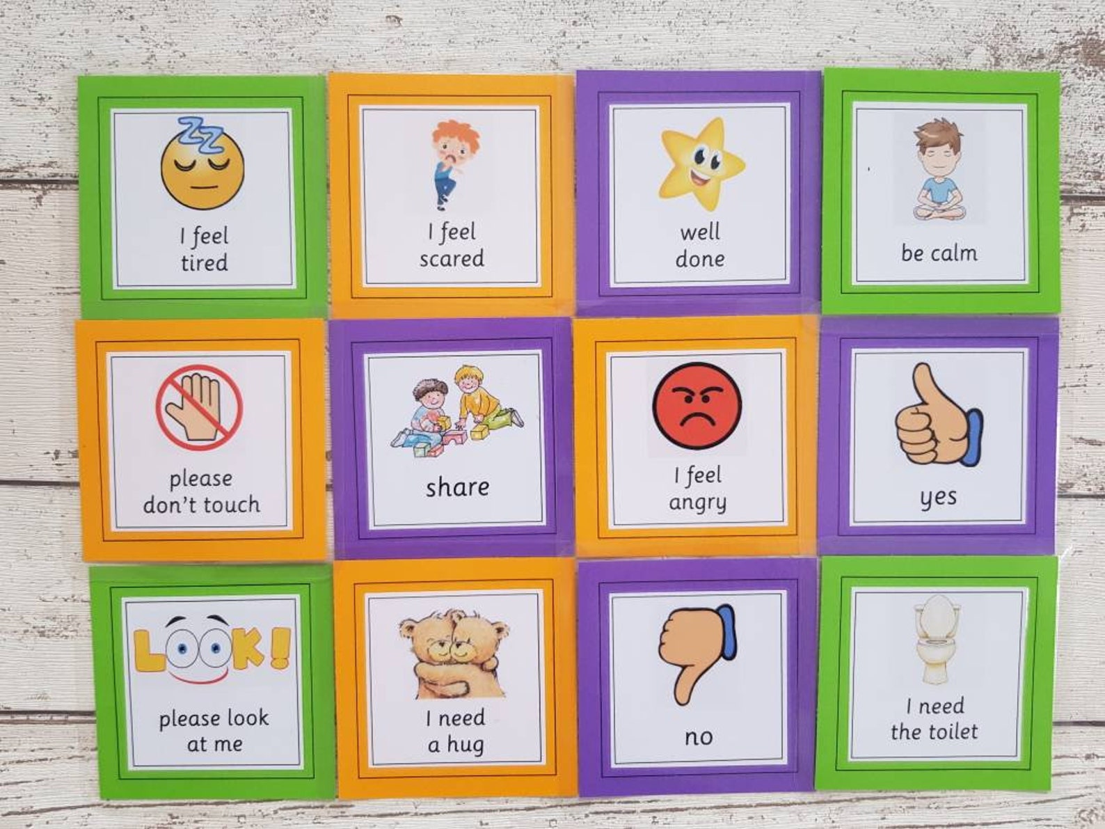 Visual Non Verbal Communication Cards for Children With - Etsy UK