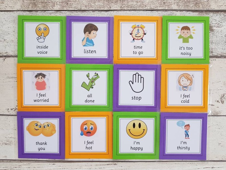 Visual Non Verbal Communication Cards for Children With - Etsy UK