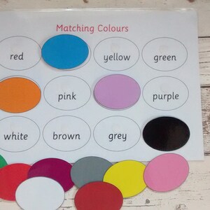 Colour Matching Activity, Teaching Resource for Children, Educational ...