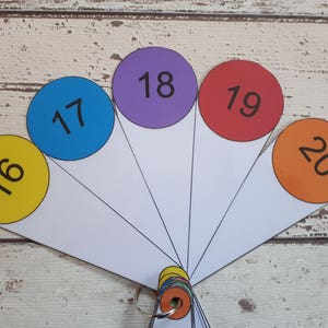 Number Fan for Children, Identify 0-20, Numeracy Aid, Teaching Resource ...