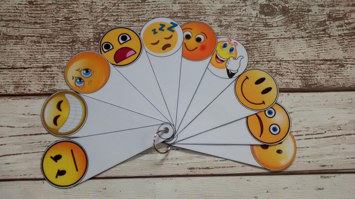 Emotions fan feelings fan express feelings for SEN visual | Etsy