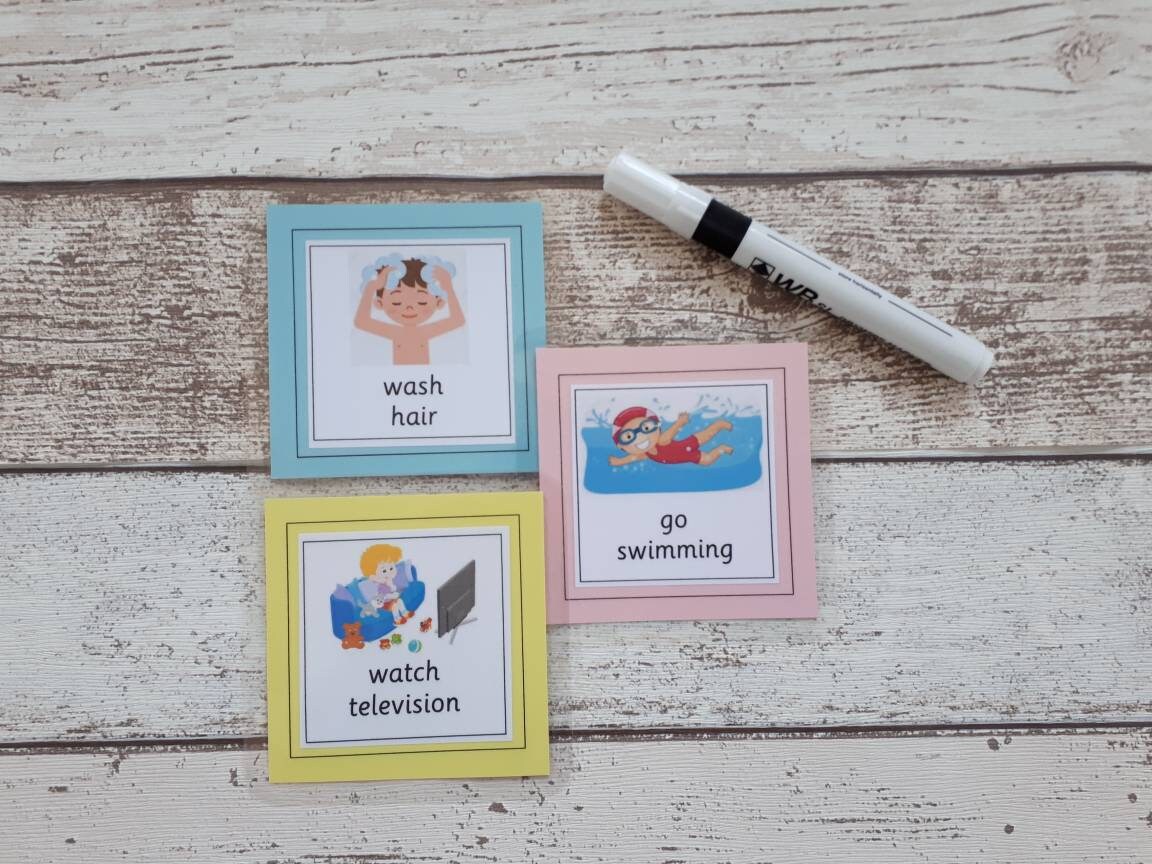 Visual Timetable Daily Routine Flash Cards Visual Choice - Etsy Canada
