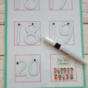 Learn to Write Number Boards, Handwriting Practice, Number Formation ...