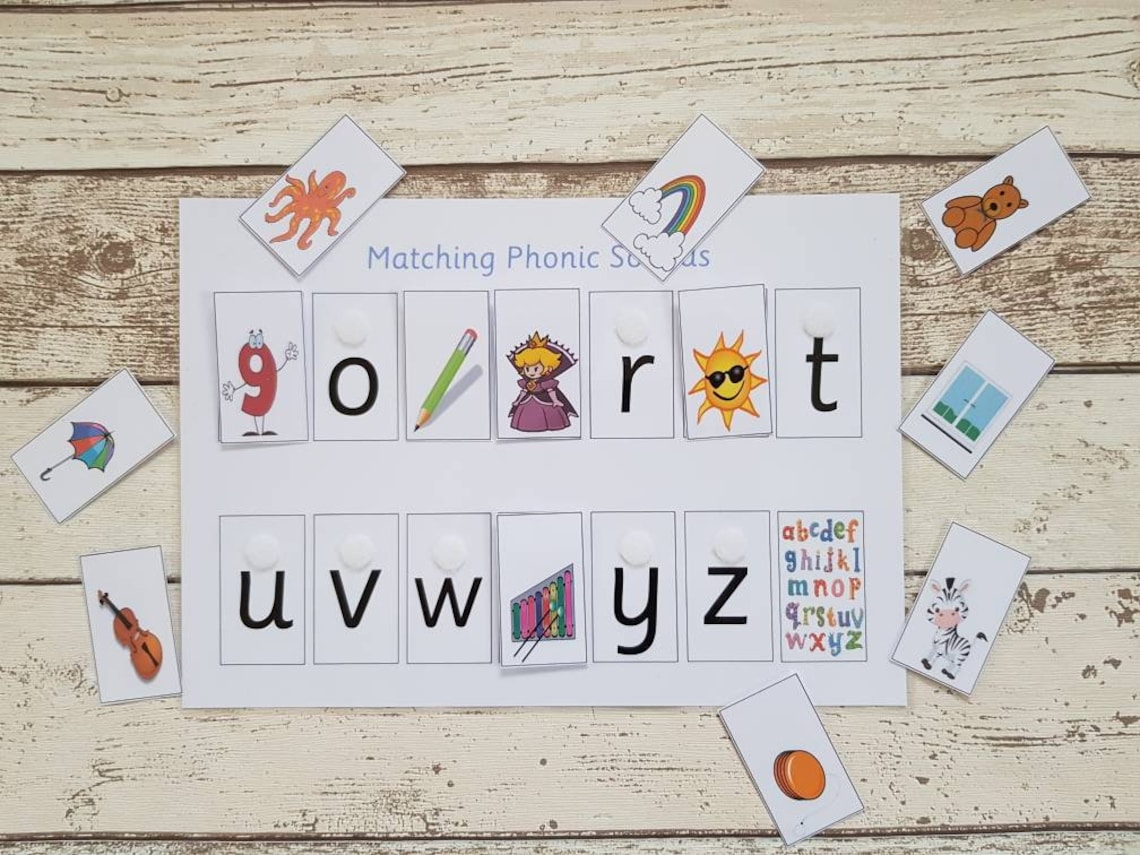 Phonics Game Matching Phonics EYFS Match Picture to Sound | Etsy