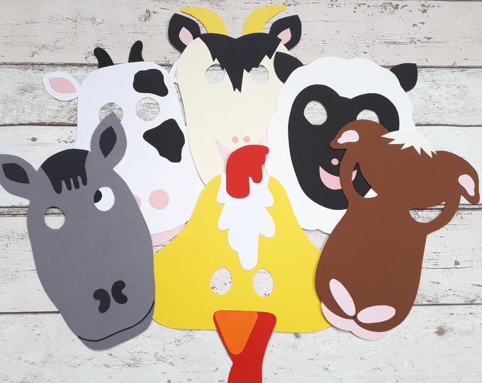 Nativity Masks Cardboard Masks for Children Nativity Play - Etsy