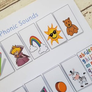 Phonics Game, Matching Phonics, EYFS, Match Picture to Sound ...
