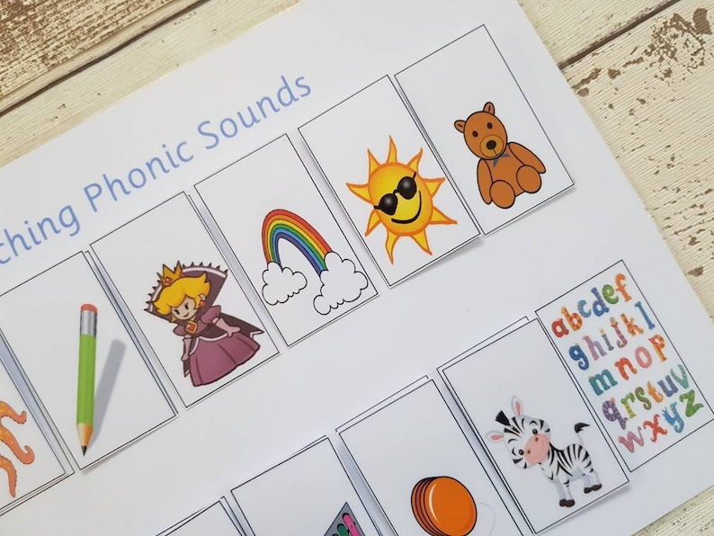 Phonics Game Matching Phonics EYFS Match Picture to Sound | Etsy