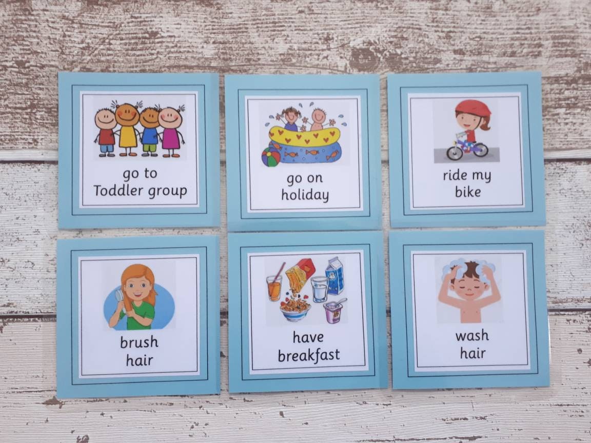 Visual Timetable Daily Routine Flash Cards Visual Choice - Etsy Canada