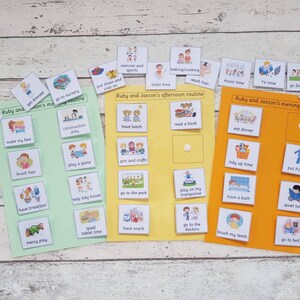 Visual Timetable Charts Daily Activities Plan Routine Daily | Etsy