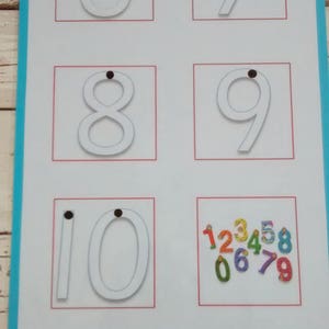 Learn to Write Number Boards, Handwriting Practice, Number Formation ...