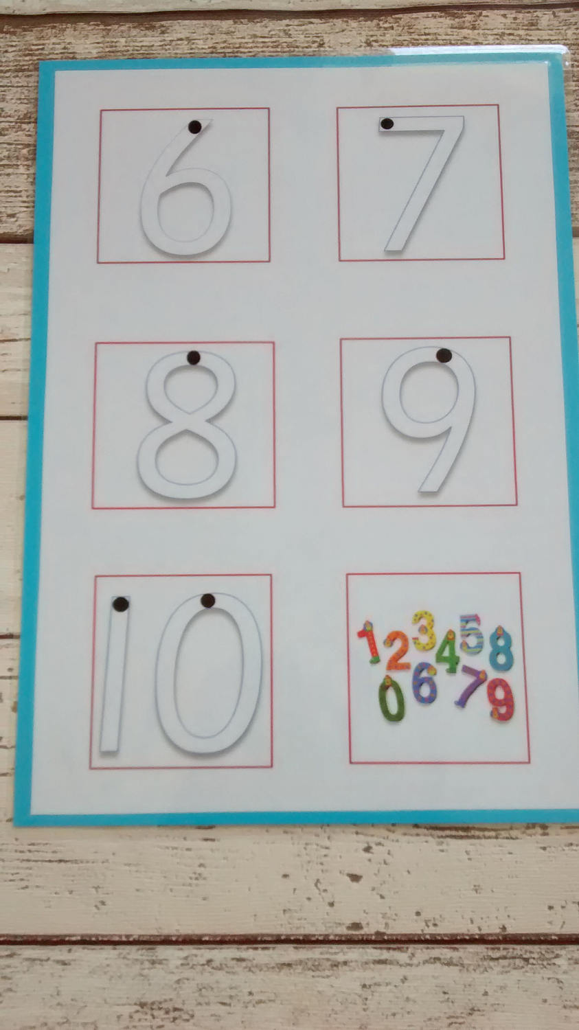 Learn to Write Number Boards Handwriting Practice Number - Etsy