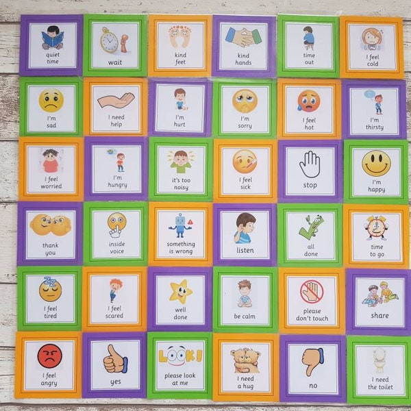 Simple Communication Cards - Etsy