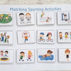 Sport Matching Activity, Game for Toddlers, Early Years Matching Game ...