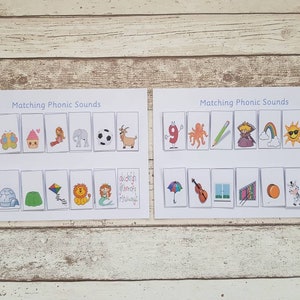 Phonics Game, Matching Phonics, EYFS, Match Picture to Sound ...